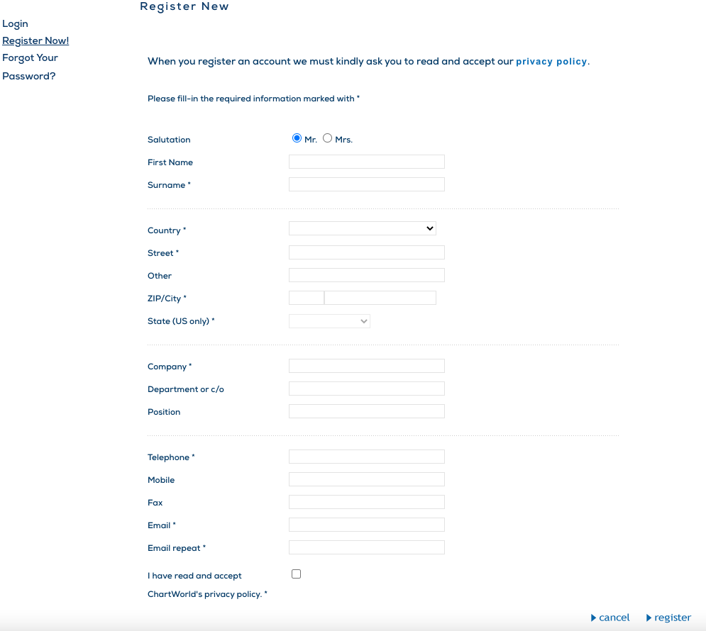 Chartworld.com how-to guide — NavStation